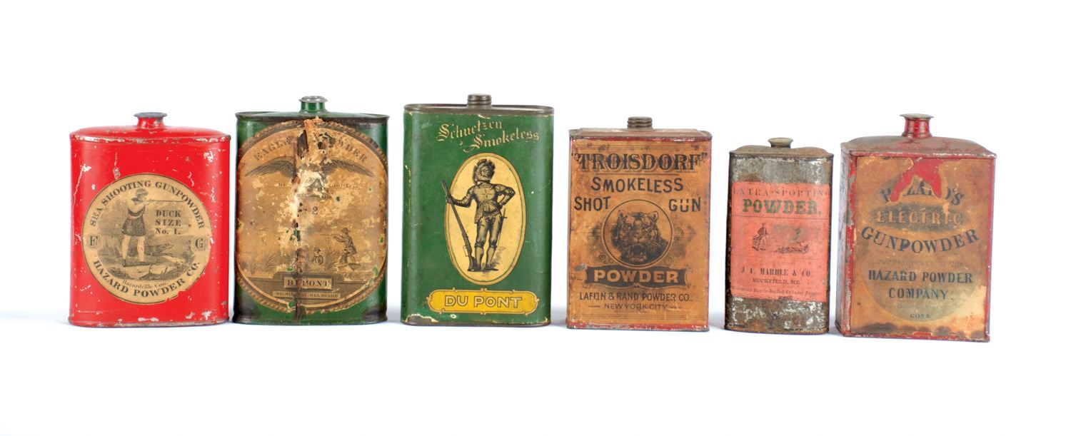 Group of Powder Cans