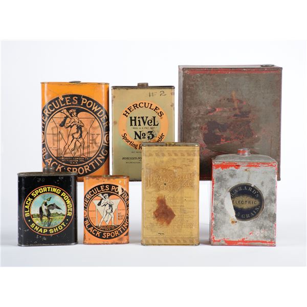 Group of Powder Tins