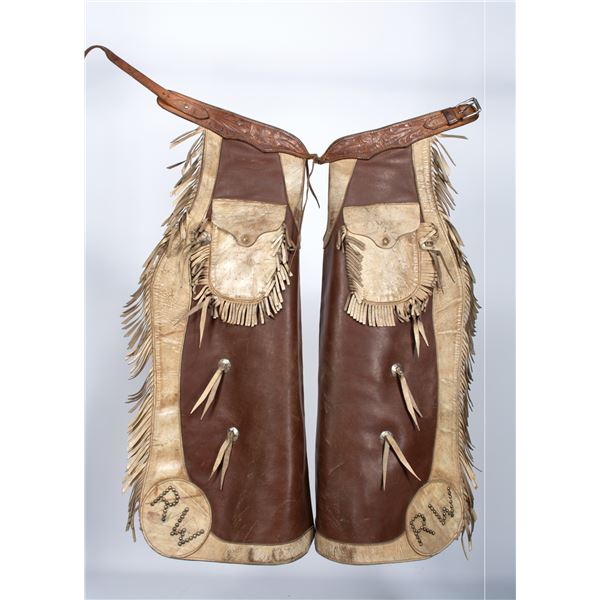 Unmarked Fringed Batwing Chaps