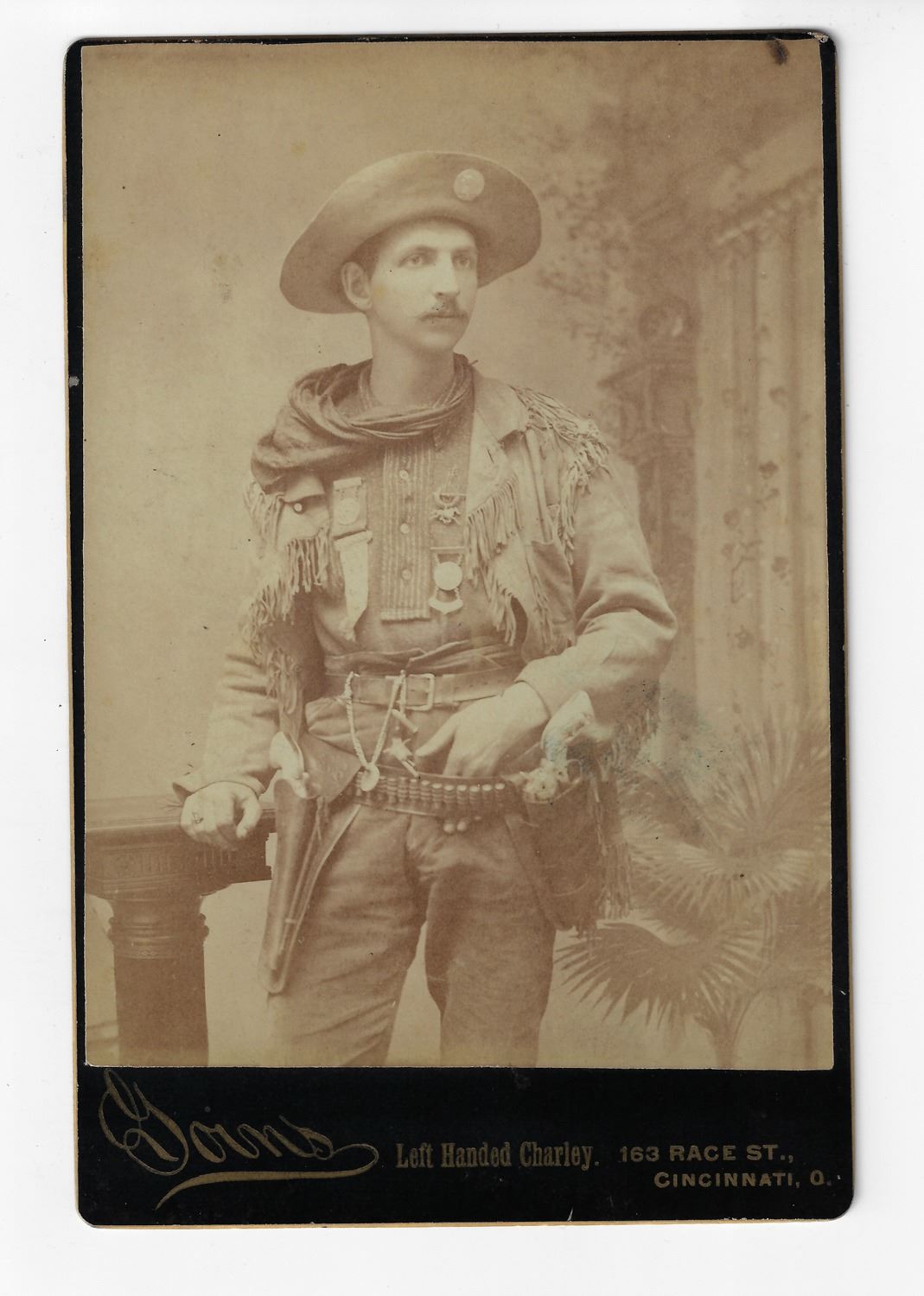 Signed Image of "Left Handed Charlie" Damon