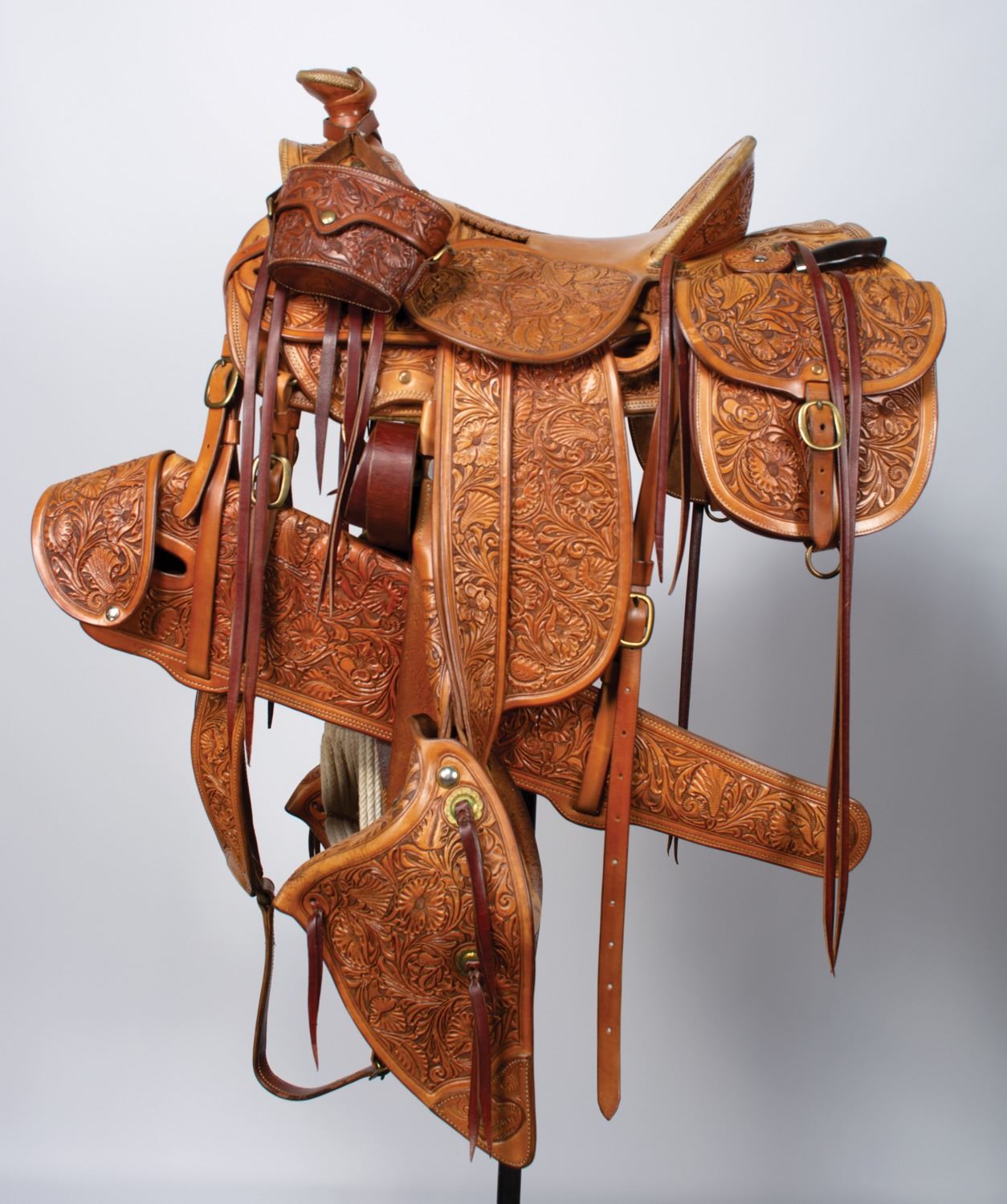 Jesse Smith Tooled Loop Seat Saddle