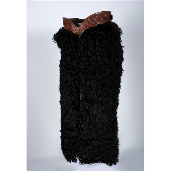 Clark Marked Black Wooly Chaps