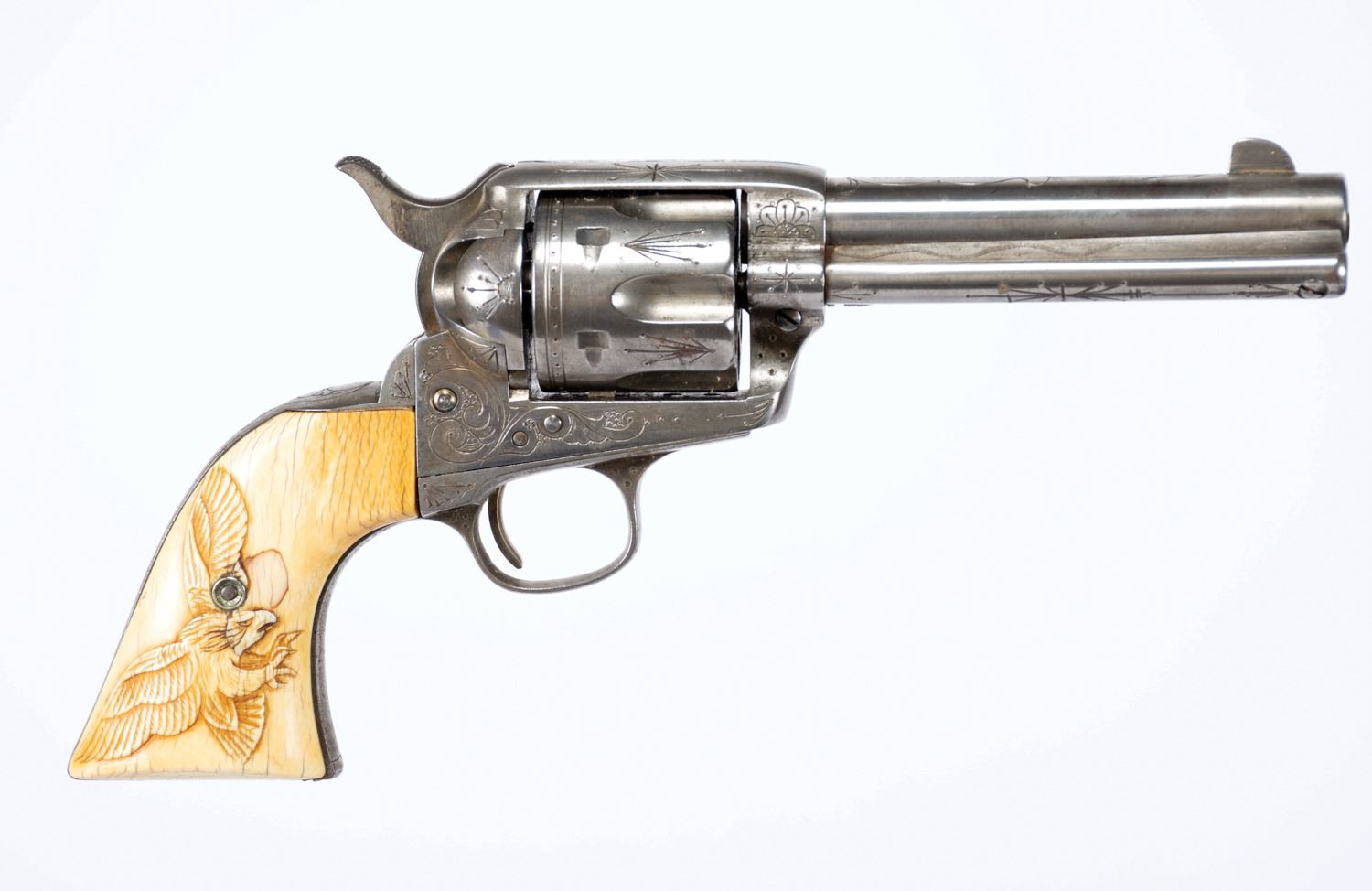Engraved Colt Single Action Revolver