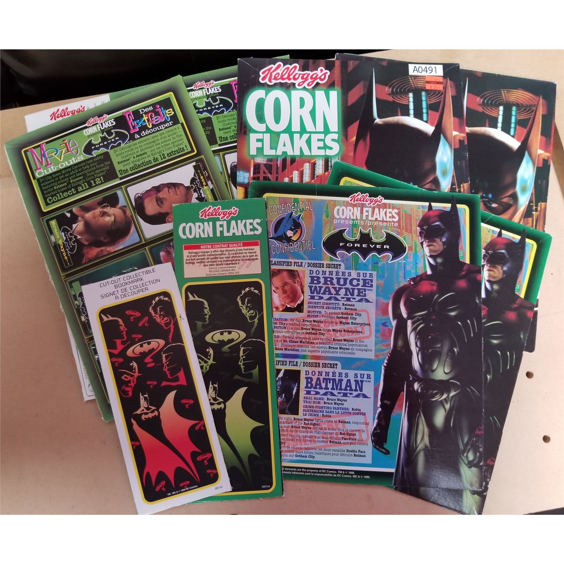 Batman Forever Movie Cutouts - Corn Flakes Collectibles (A0491)