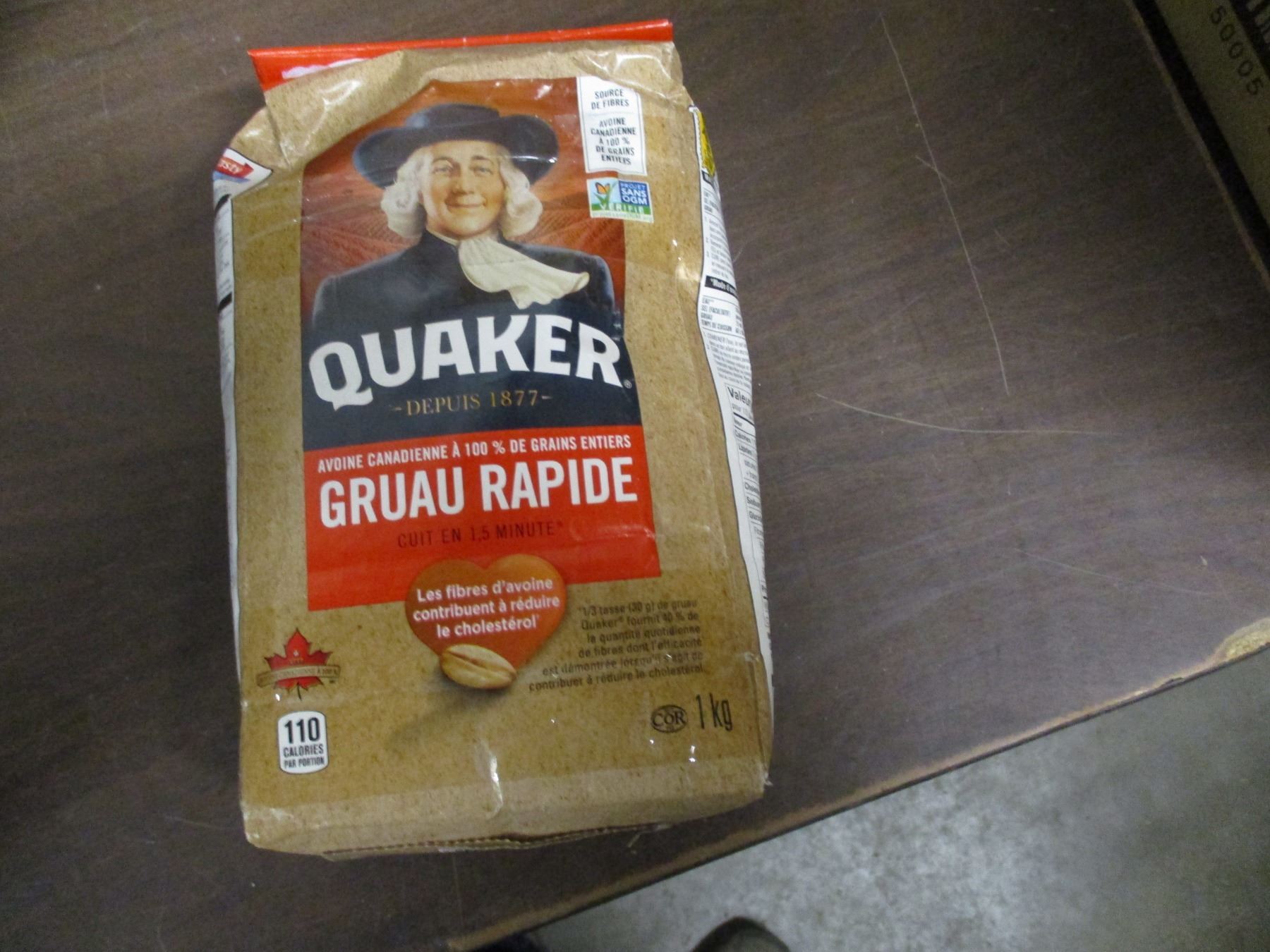 QUAKER OATS (1 KG/1.5 MINUTES COOKING TIME) - PER BAG