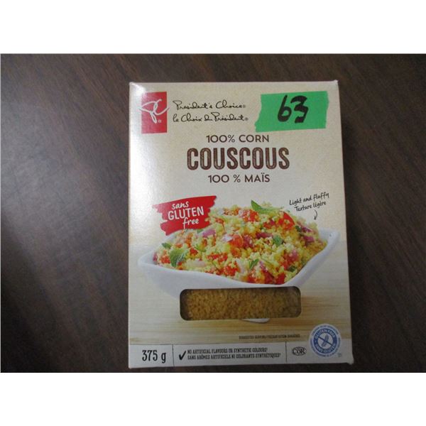 CORN COUSCOUS (375G) - PER BOX
