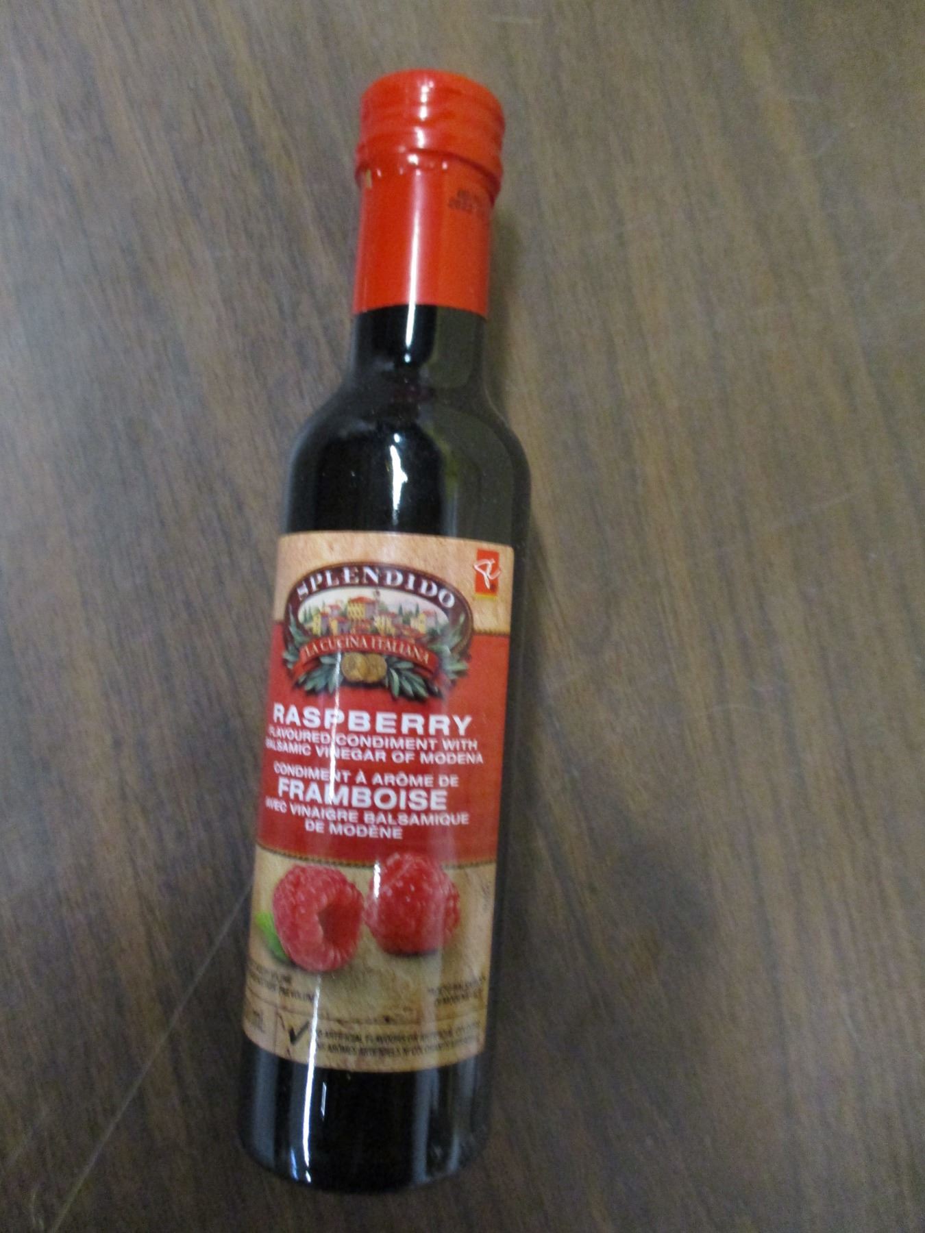 RASPBERRY BALSAMIC VINEGAR (250 ML) - PER BTL