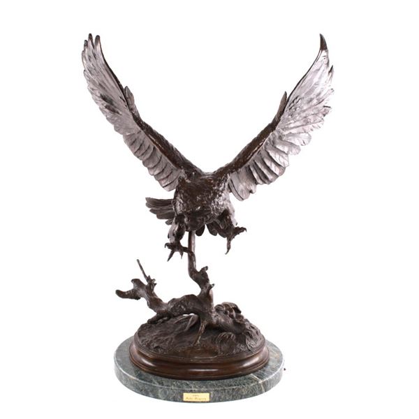 Jules Moigniez (1835-1895) Owl Bronze (Large)