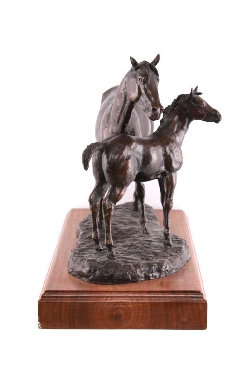 Les Welliver (1920-1989) A New Champion Bronze