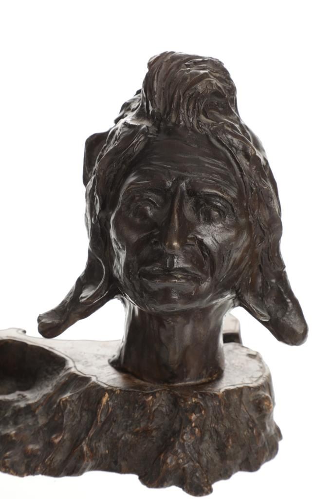 Marvin Morin Bronze & Burl Sculpture c.1990