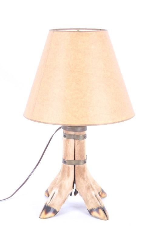 Vintage Taxidermy Deer Leg Lamp