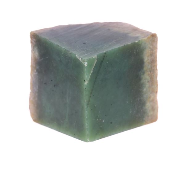 Olive Green Jadeite Cut Natural Slab Gemstone