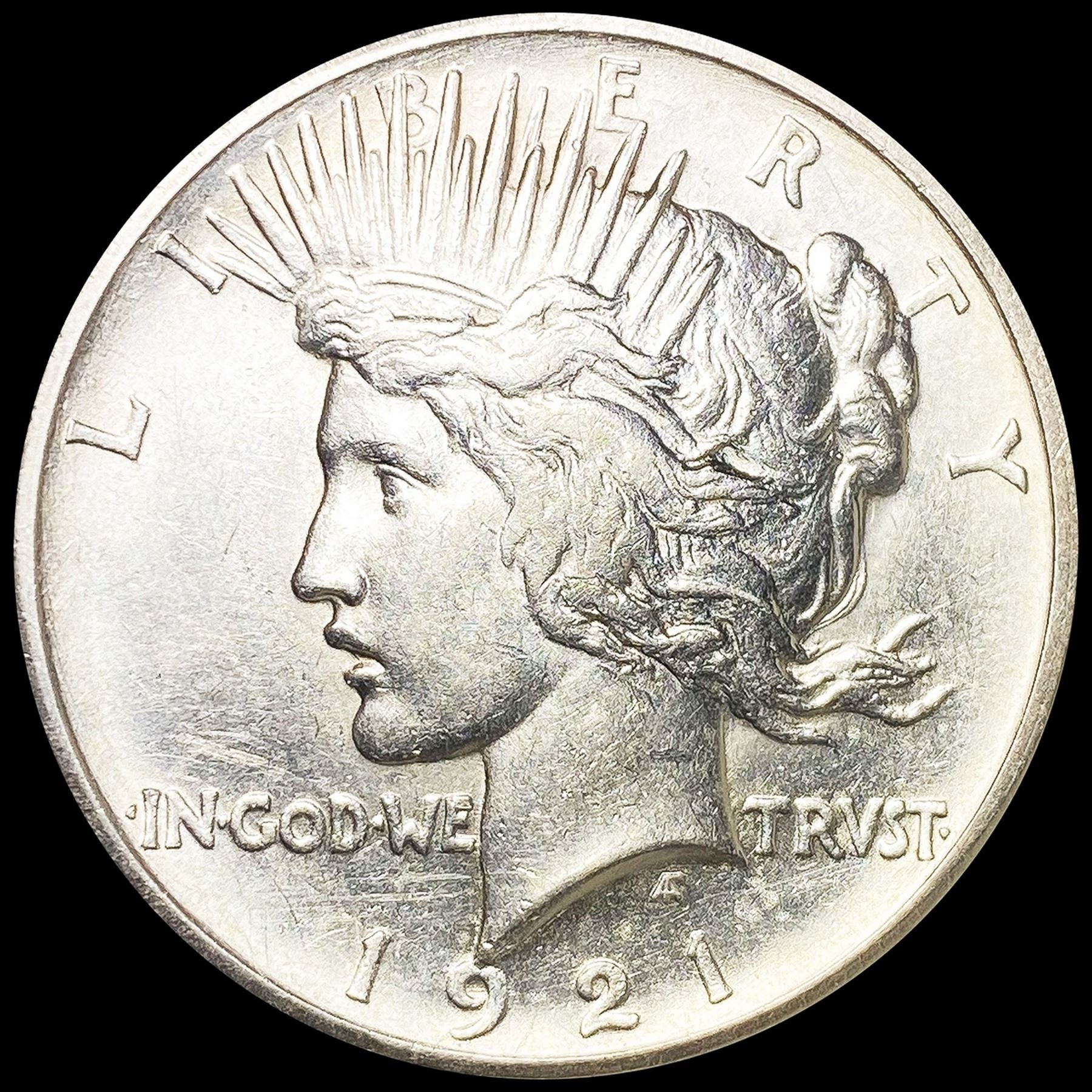 1921 Silver Peace Dollar CLOSELY UNCIRCULATED