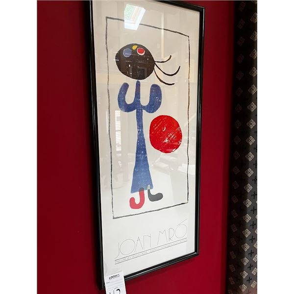 JOAN MIRO LARGE FRAMED