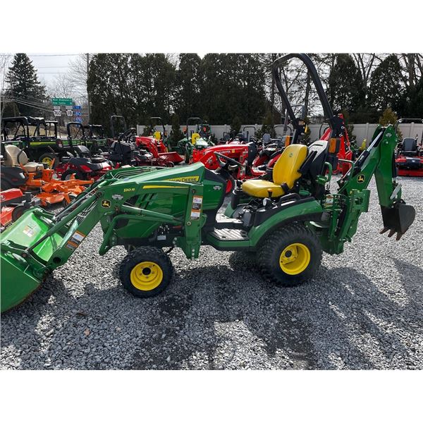 2021 SUPER CLEAN JOHN DEERE 1025R TLB TRACTOR / LOADER/BACKHOE/130 HOURS