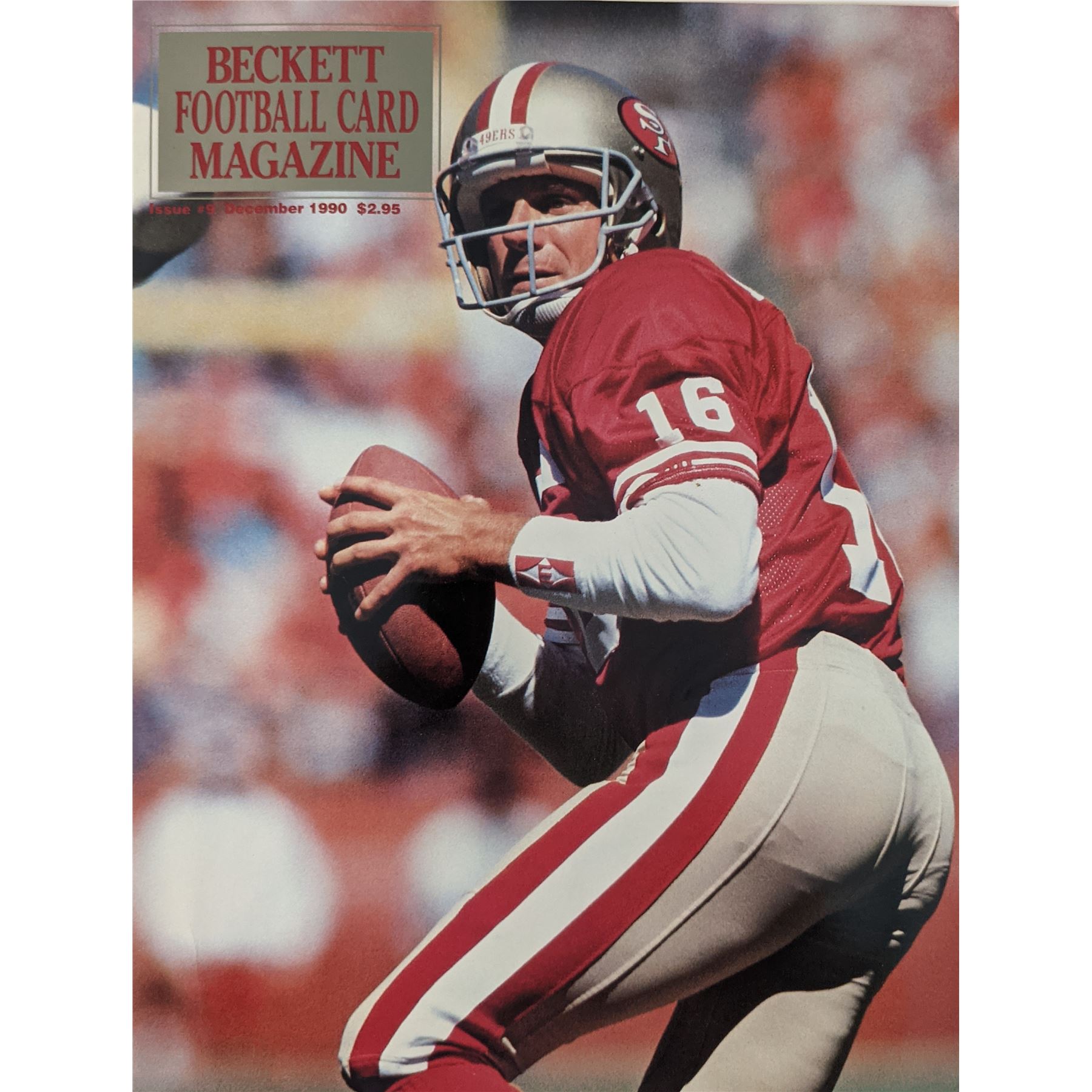Beckett Football Card Magazine December 1990 Issue #9