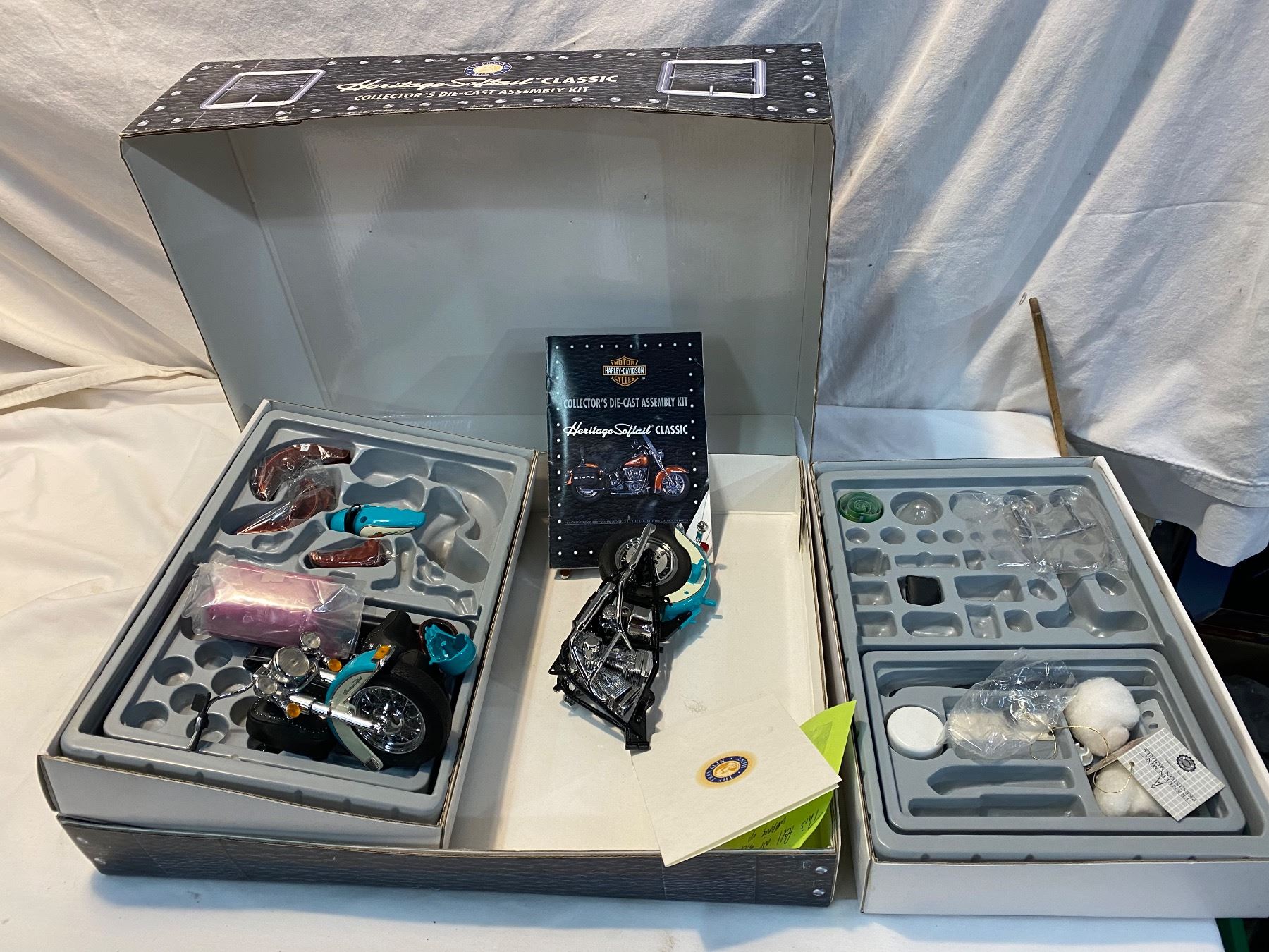 Harley Davidson collectors die cast assembly kit partially put together