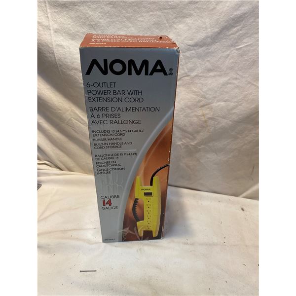 Noma 6 outlet power bar with extension cord