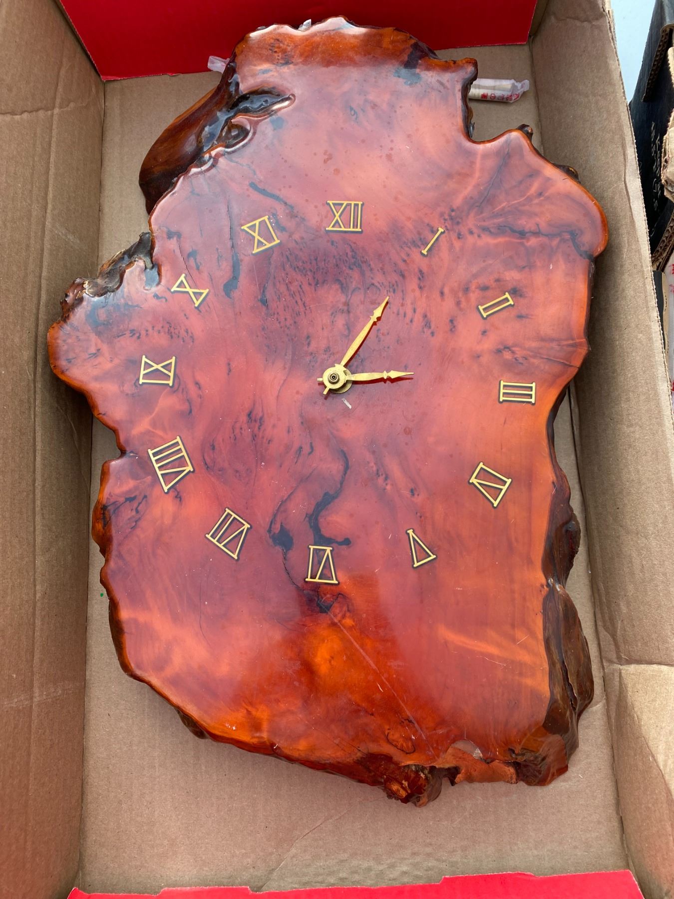 Burl clock