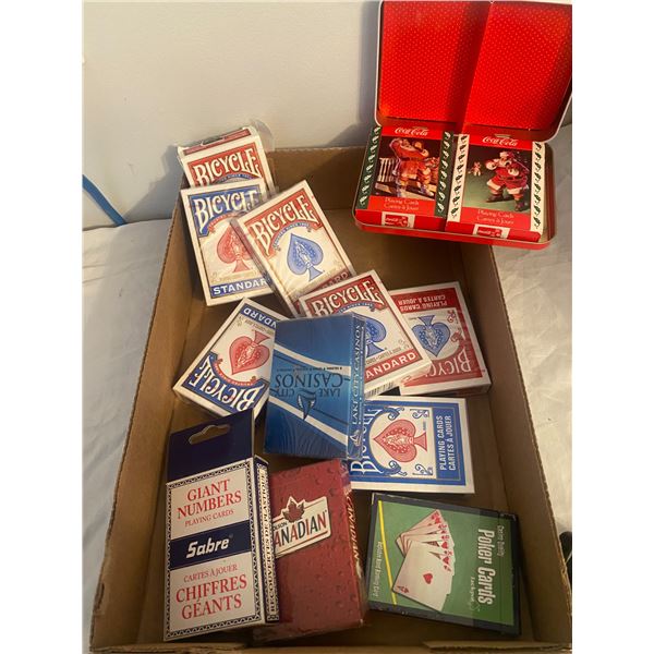 Card decks new and opened