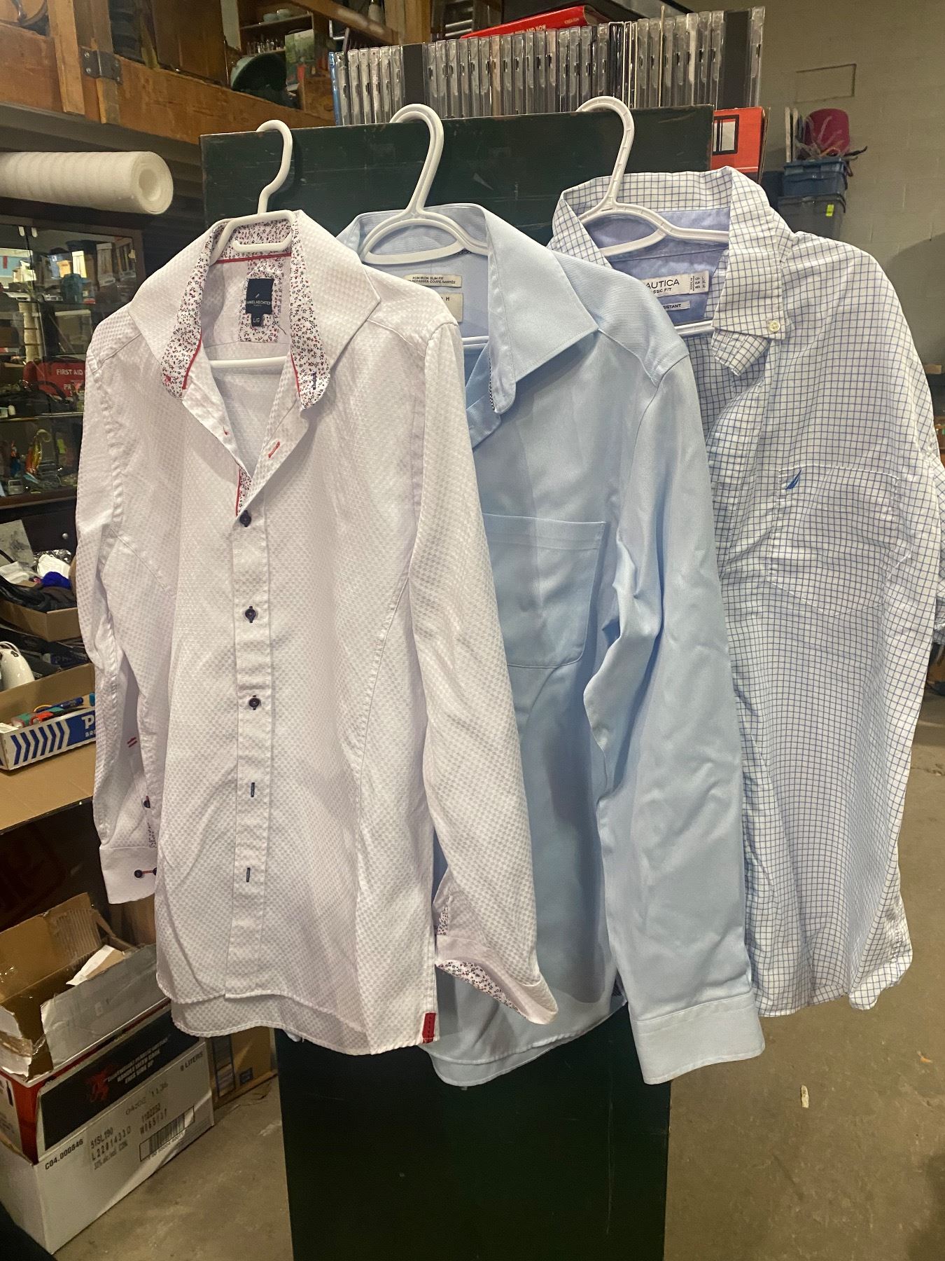 Daniel hechter, Joseph abound and Nautica dress shirts large