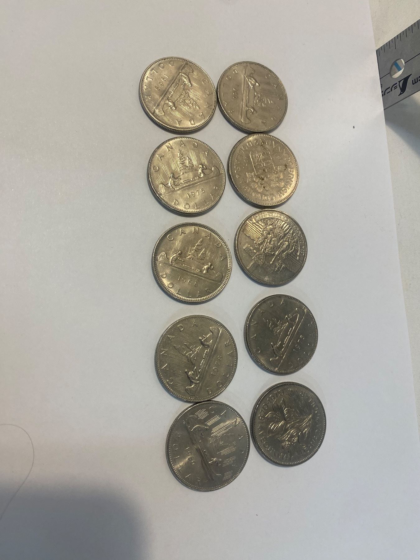 10x canada $1 coins