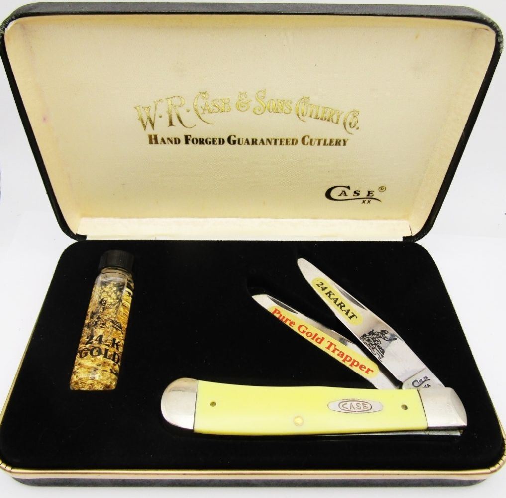 CaseXX 24 Karat Pure Gold Trapper PocketKnife