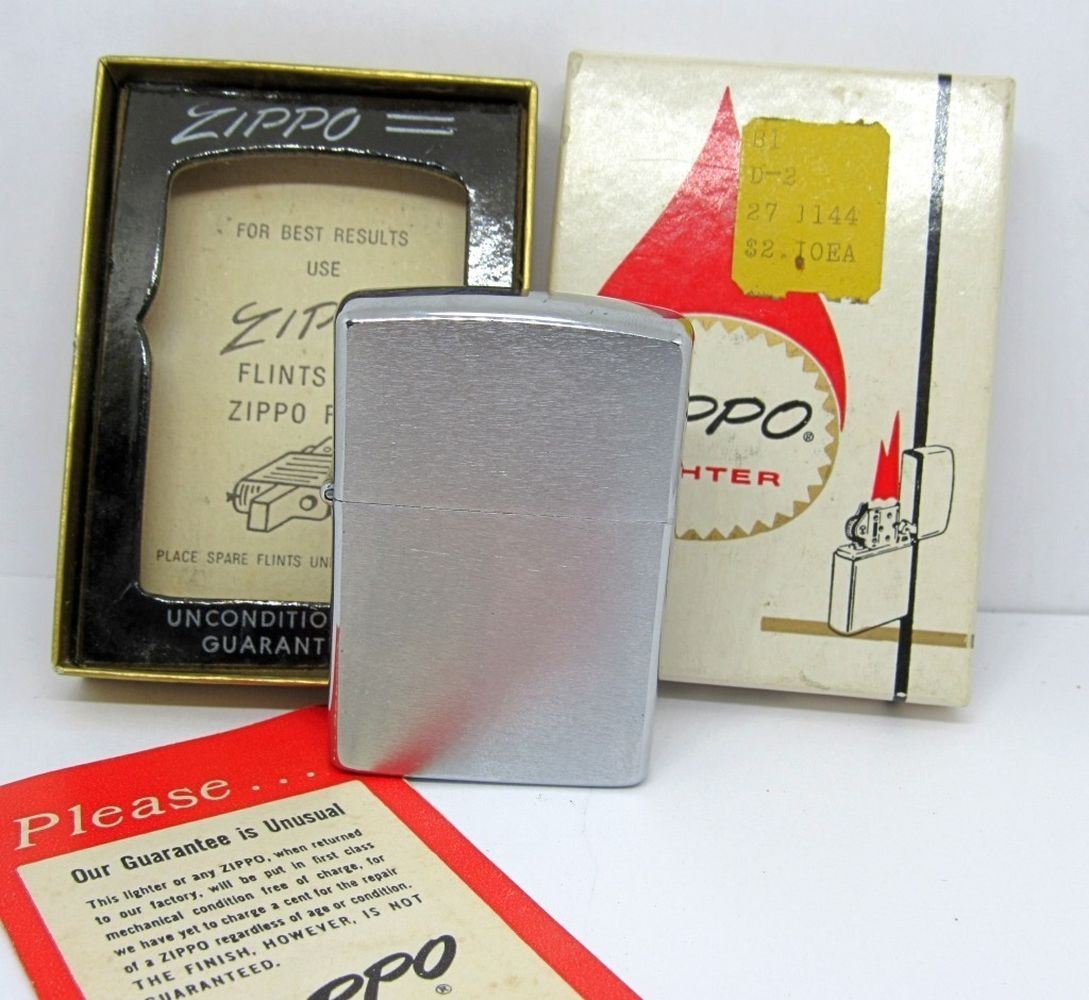 VINTAGE BOX NO. 200 BRUSH FINISHED ZIPPO