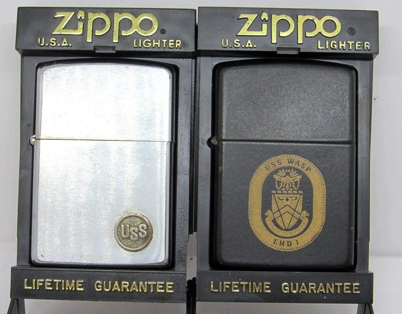 VINTAGE NAVY USS ZIPPO LOT