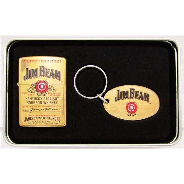 VINTAGE UNFIRED JIM BEAN BOURBON ZIPPO LIGHTER