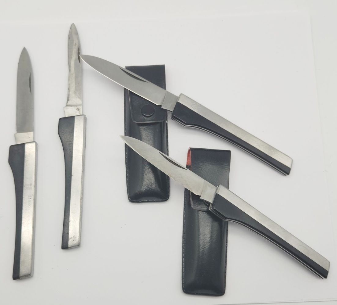 (4) VERNCO HAND HONED KNIVES