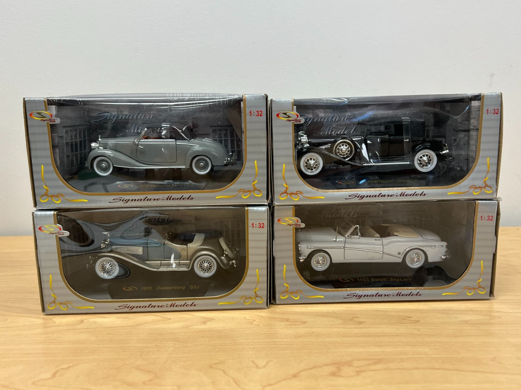 4 Signature Models Die-Cast Cars as pictured 1:32 scale
