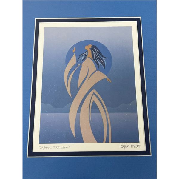 Maxine Noel / Ioyan Mani "Moon Maiden" (Frame approx: 12.5x10")