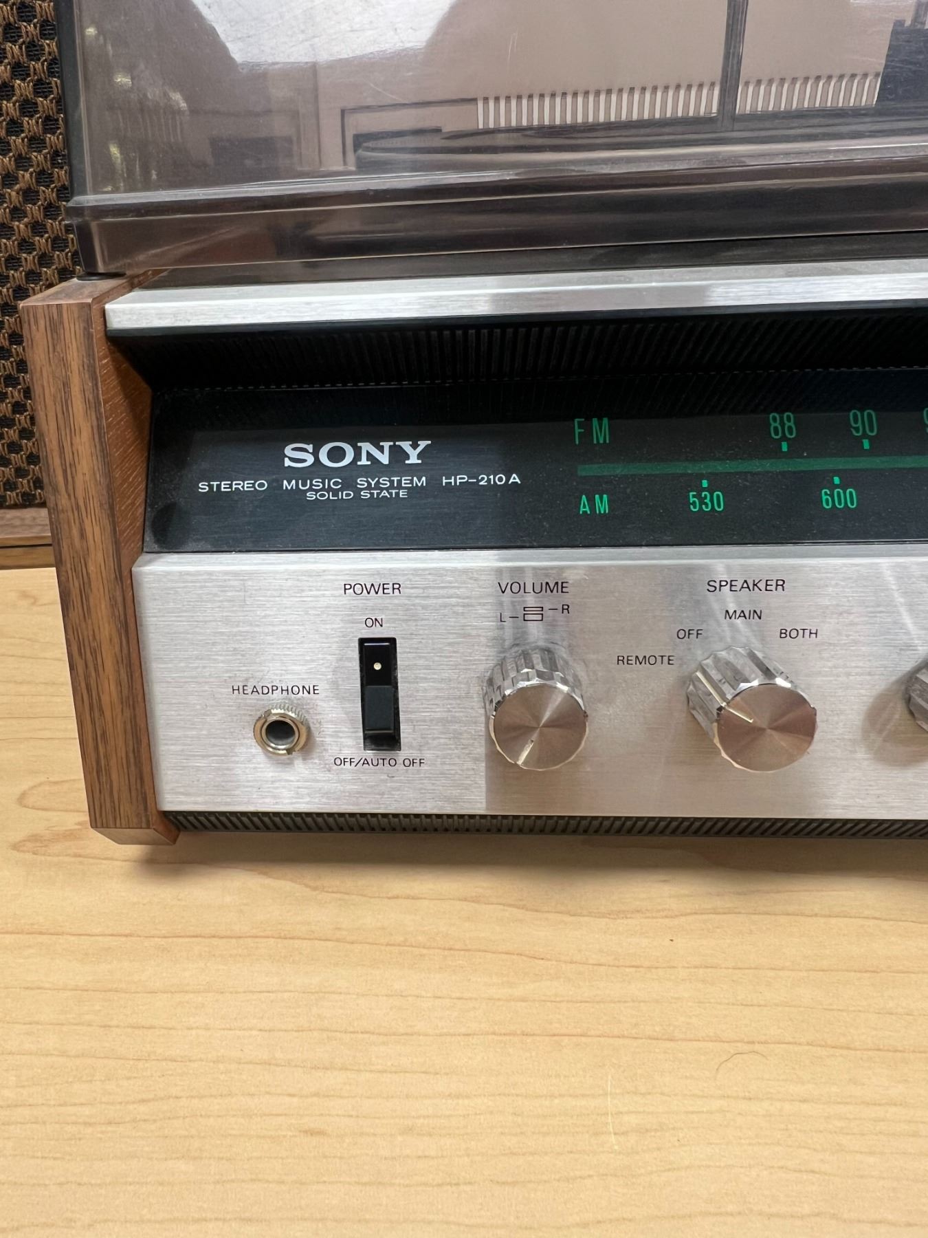 Vintage Sony HP-210A Solid State Stereo System - see description