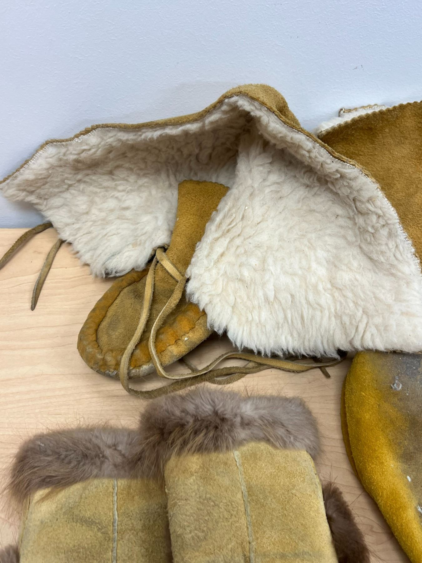 Leather Beaded Moccasins & Mitts Leather Boots & Festival Du Voyageur ...