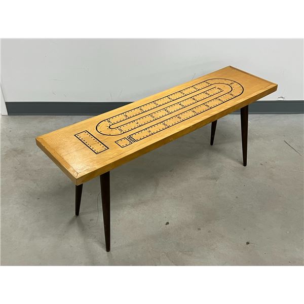 Vintage Cribbage Crib Game Table / Coffee Table (approx: 49.75x12.5 ...