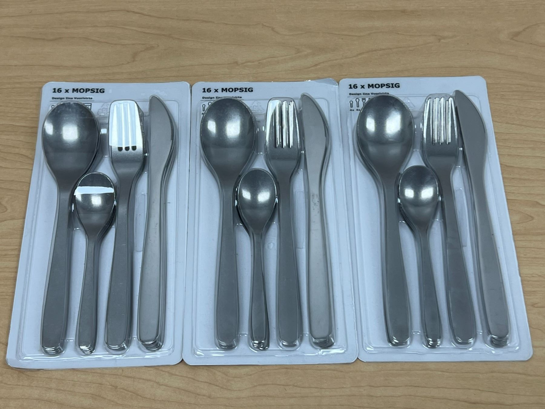 48 pcs IKEA Mopsig Flatware Cutlery - New in package