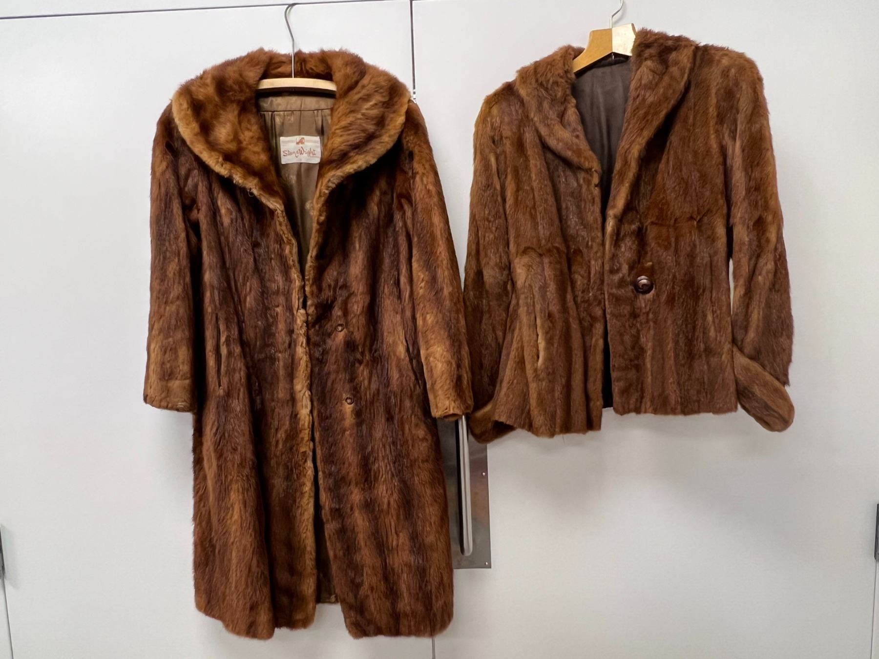 Steen & Wright Furriers Long Fur Coat & Short Fur Coat without tag