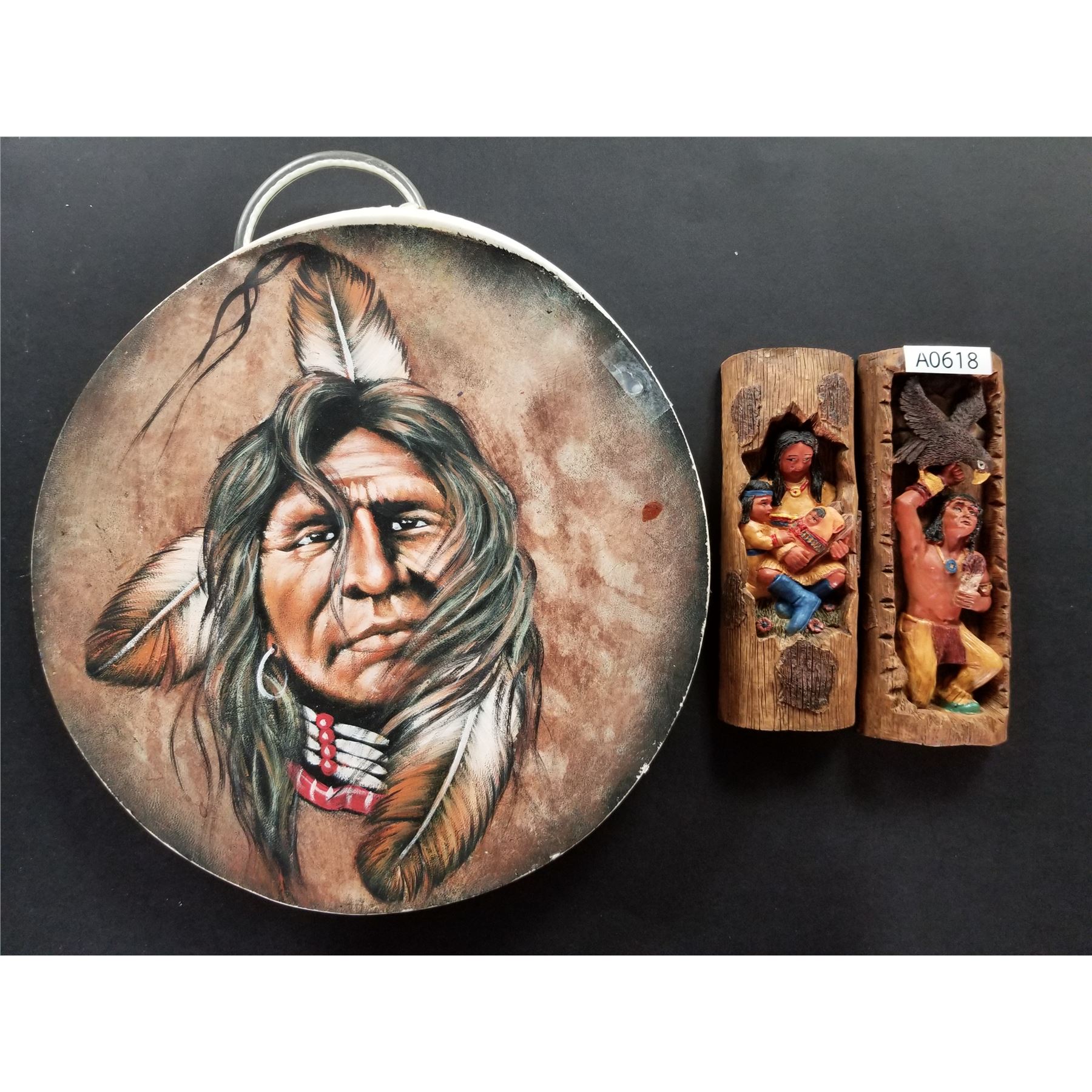 First Nations Themed Decorations Featuring Real Drum (A0618)