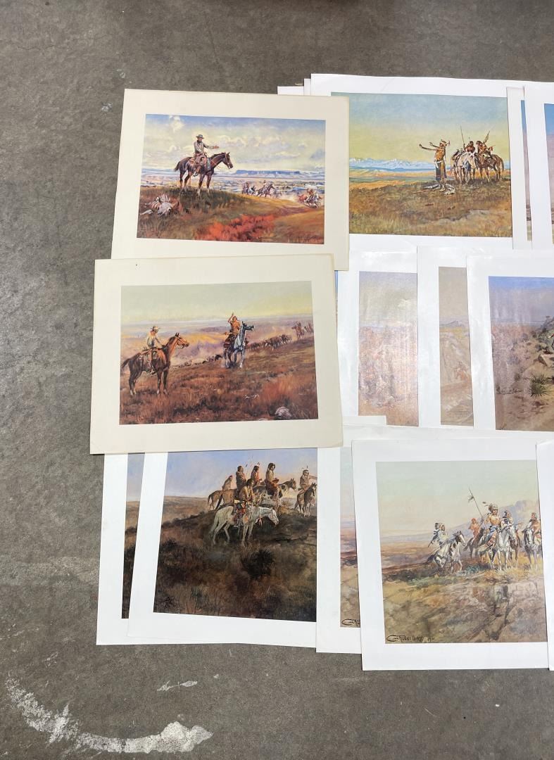 Large Collection of Charles M. Russell Prints