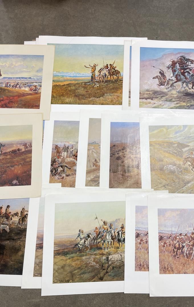 Large Collection of Charles M. Russell Prints