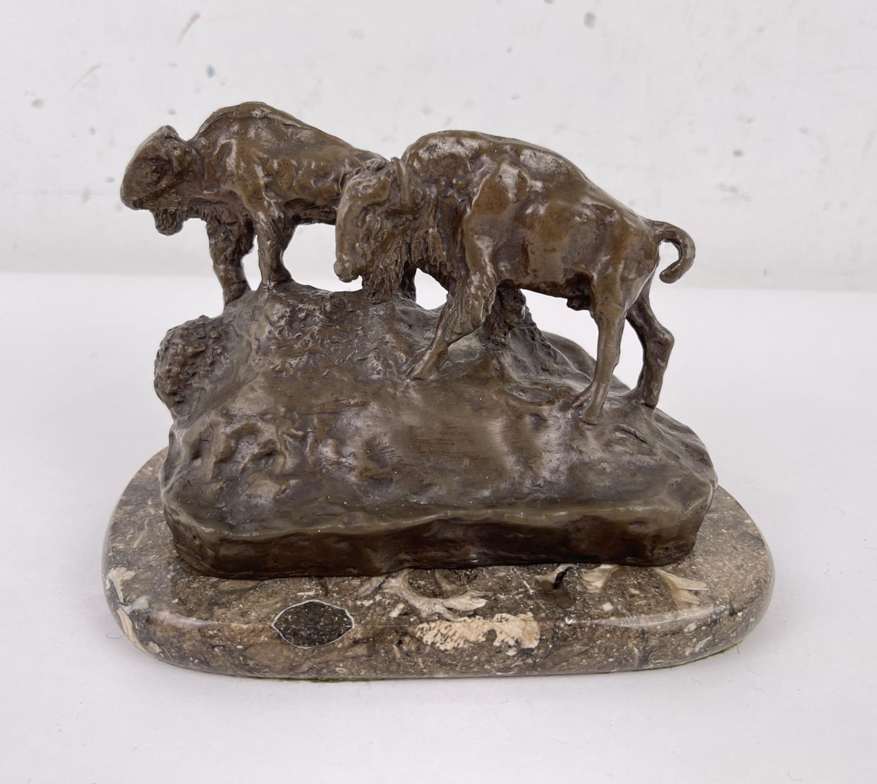 Charles M Russell Buffalo Bronze