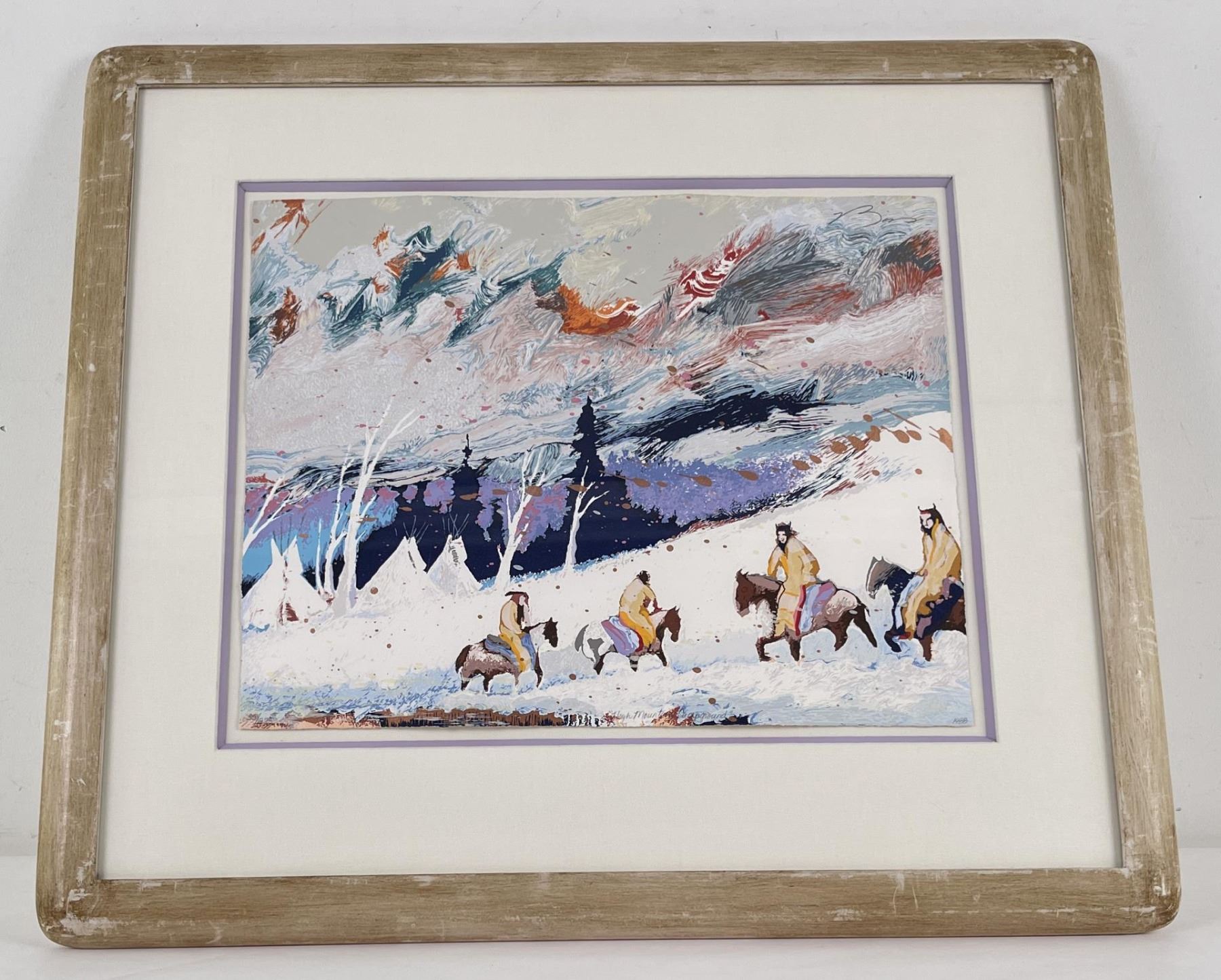 Earl Biss High Mountain Campground Serigraph