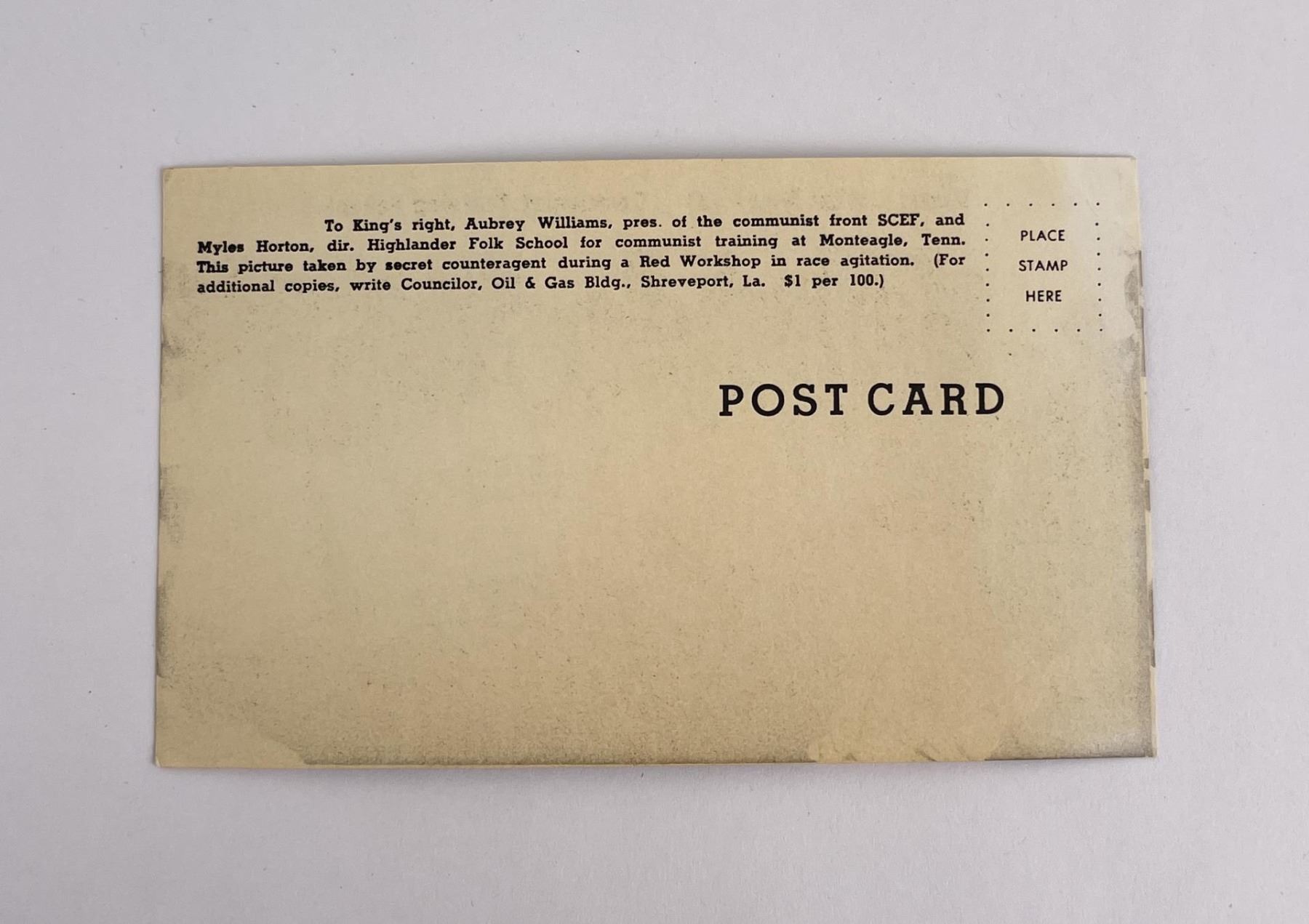 Martin Luther King Postcard