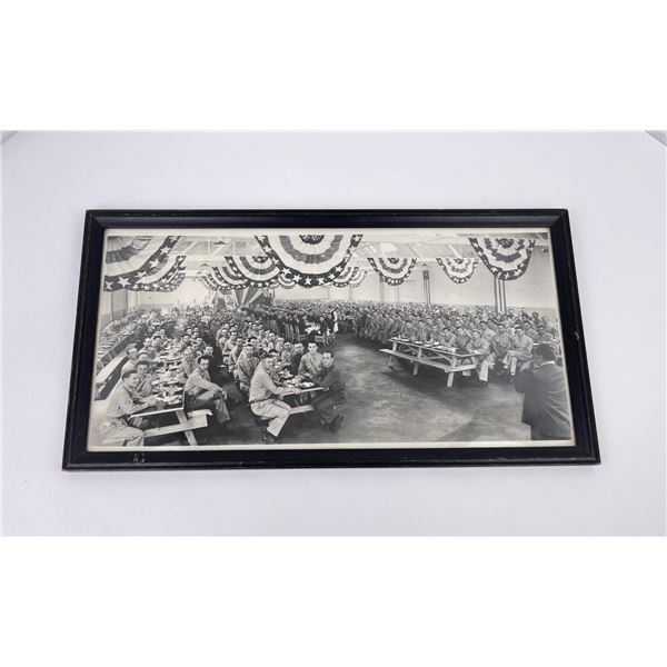 WW2 US Army Barracks Mess Hall Photo