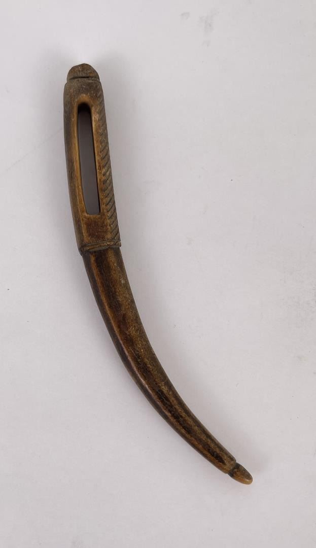Antique Bone Sewing or Weaving Tool
