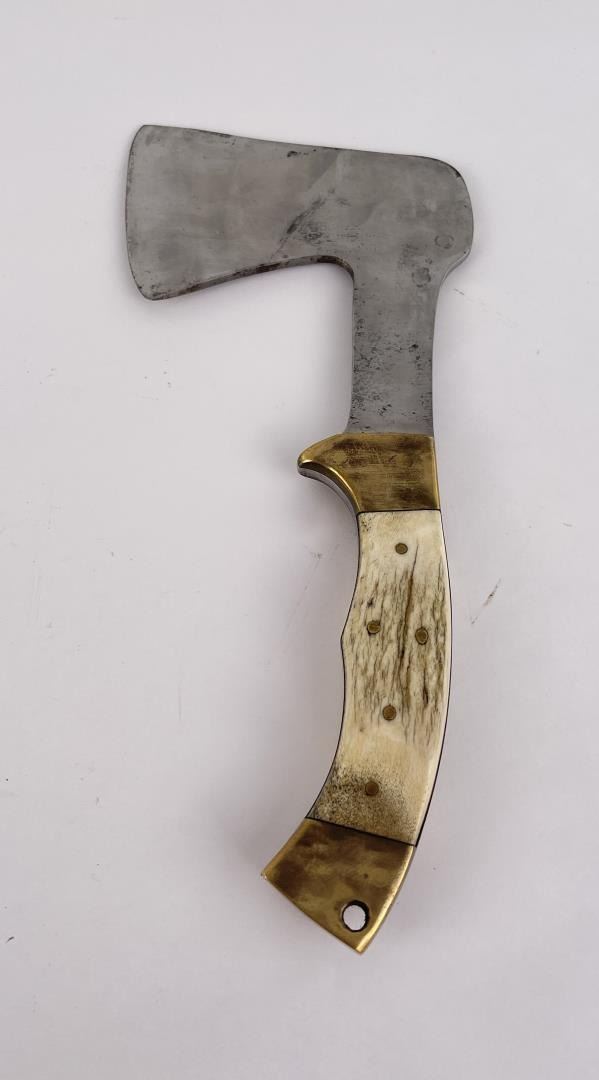 Custom Made Elk Horn Handle Hatchet