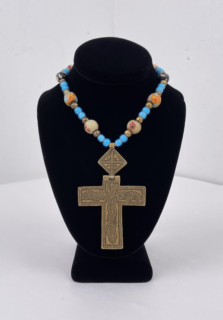 Native American Indian Cross Necklace