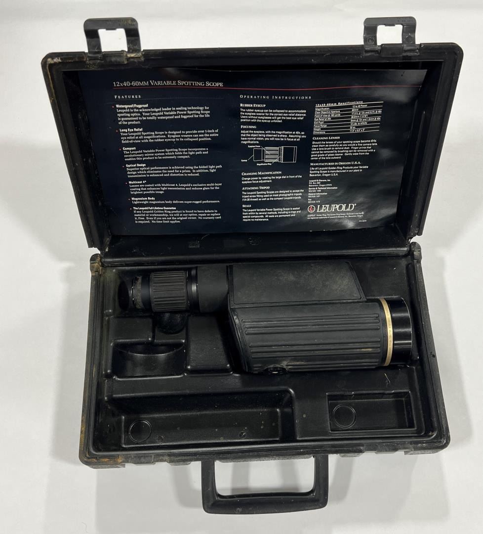 Leupold Variable 12x-40x 60mm Spotting Scope