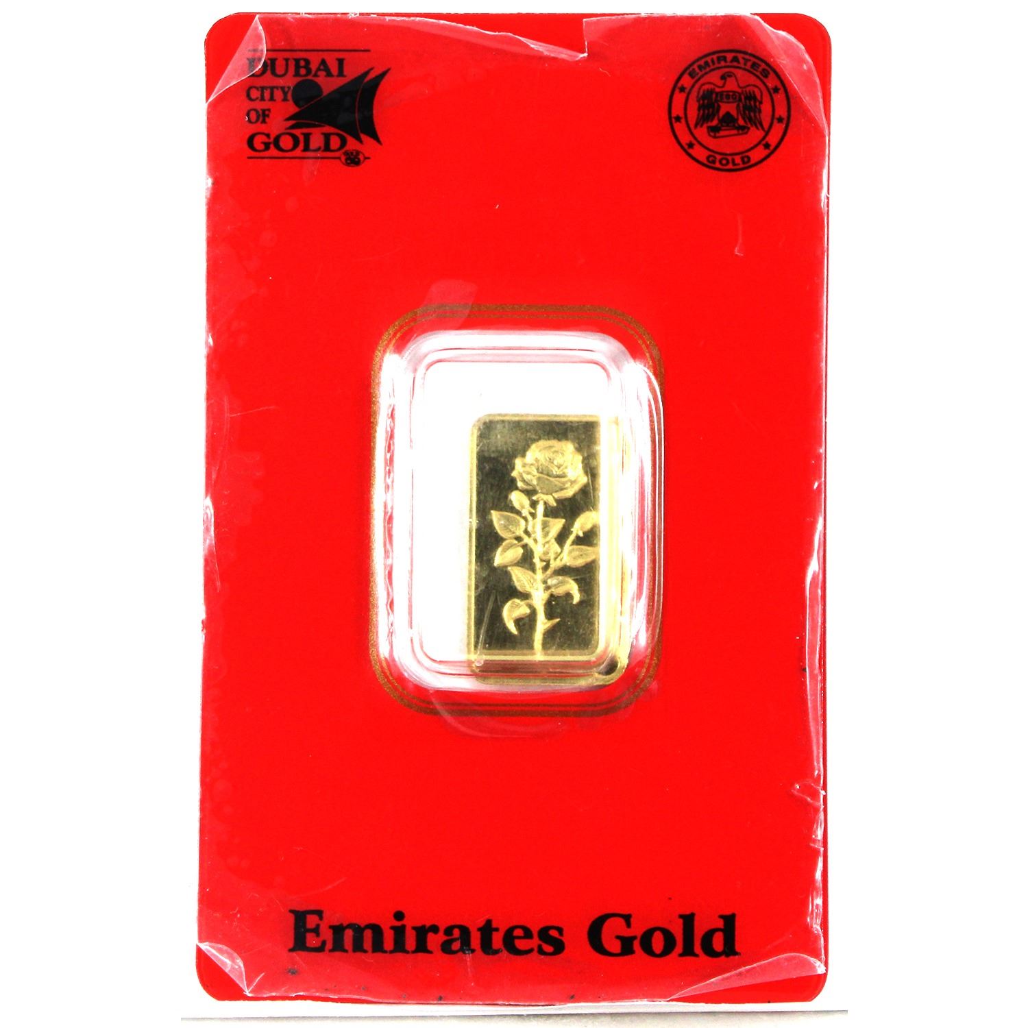 5g Emirates Gold Rose .9999 Gold Bar (Tax Exempt)